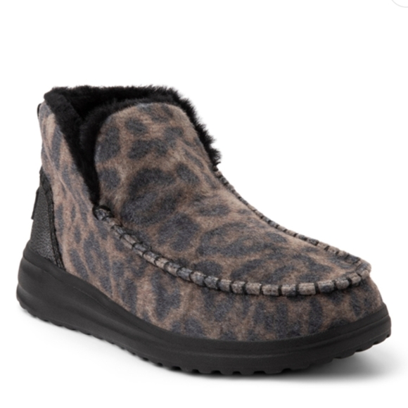 Hey Dude | Shoes | Hey Dude Denny Leopard Booties | Poshmark
